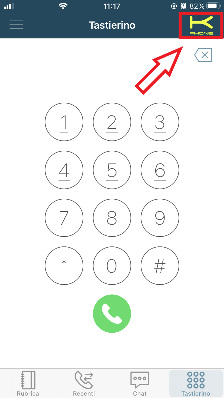 Kalliope CTI Mobile - Configurazione Account K Phone IOS